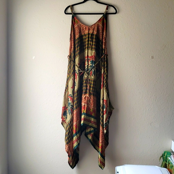 etsy | Pants & Jumpsuits | Vintage Sari Silk Harem Jumper | Poshmark